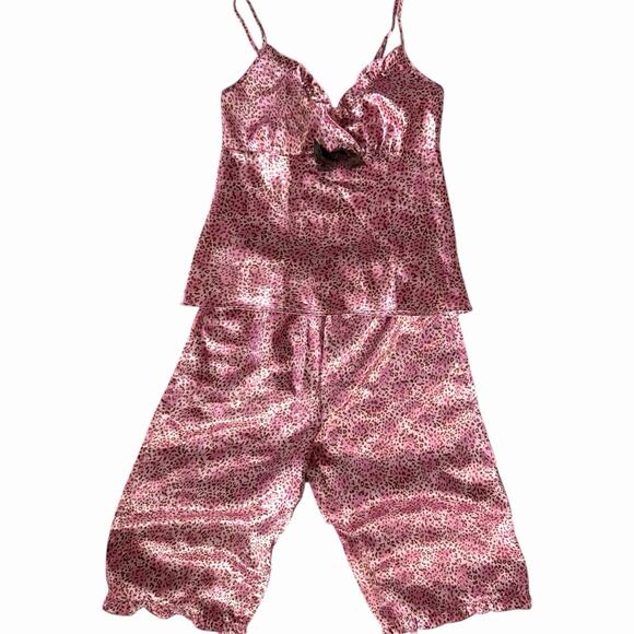 Avon | Intimates & Sleepwear | Y2k Avon France Pink Satin Pajama Set ...